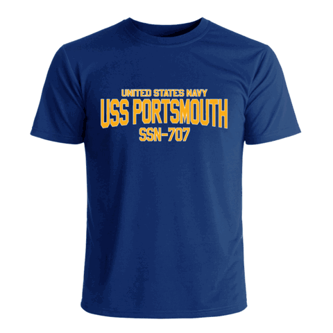 USS Portsmouth SSN-707 T-Shirt - New US Navy Submarine T-Shirts ...