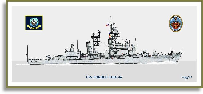 USS Preble DDG 46 Print - Destroyers N-R - PriorService.com