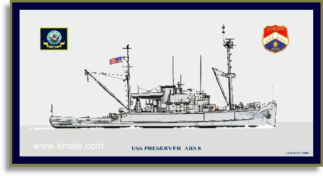 USS Preserver ARS-8 Print - Other Ships N-R - PriorService.com