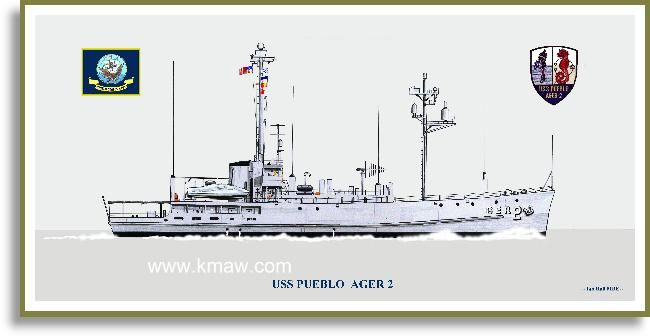 USS Pueblo AGER 2 Print - Other Ships N-R - PriorService.com