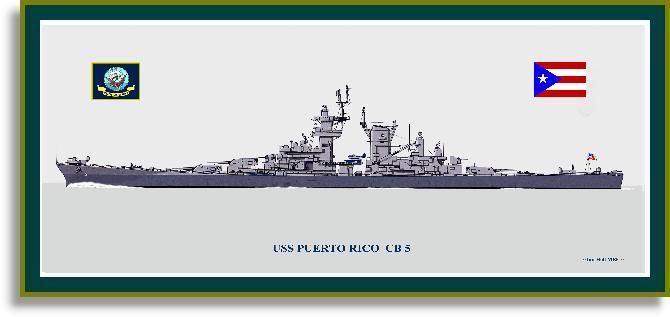 USS Puerto Rico CB-5 Print - Cruisers N-R - PriorService.com