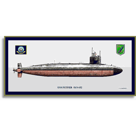 USS Puffer SSN-652 Print - Submarines N-R - PriorService.com