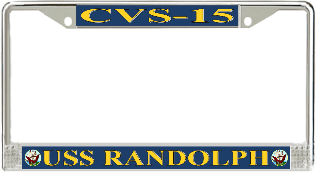 USS Randolph CVS-15 License Plate Frame|Custom Personalized License ...
