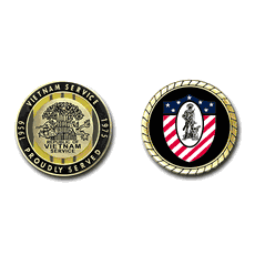 US Navy Aircraft Carrier Vietnam Service Challenge Coins , Military ...