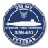 USS Ray SSN-653 Silhouette Veteran Decal - US Navy Submarine Veteran ...