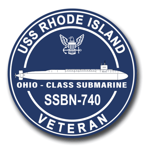 USS Rhode Island SSBN-740 Silhouette Veteran Decal - US Navy Submarine ...
