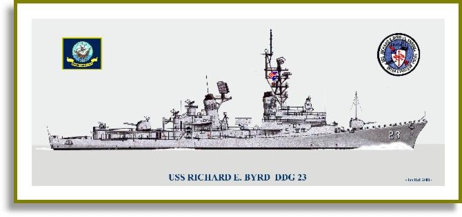 USS Richard E. Byrd DDG-23 Print - Destroyers N-R - PriorService.com