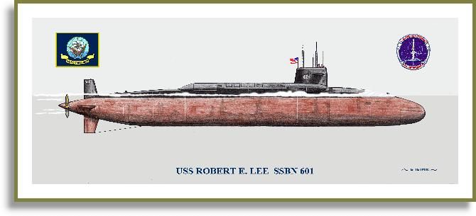 USS Robert E. Lee SSBN-601 Print - Submarines N-R - PriorService.com