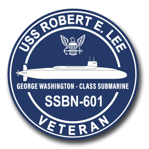 USS Robert E Lee SSBN-601 Silhouette Veteran Decal - US Navy Submarine ...