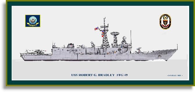 USS Robert G. Bradley FFG-49 Print - USS Robert G. Bradley FFG-49 ...