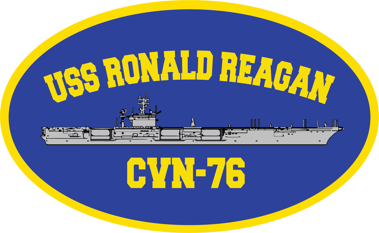 USS Ronald Reagan CVN-76 Decal - US Navy Aircraft Carrier Decals ...