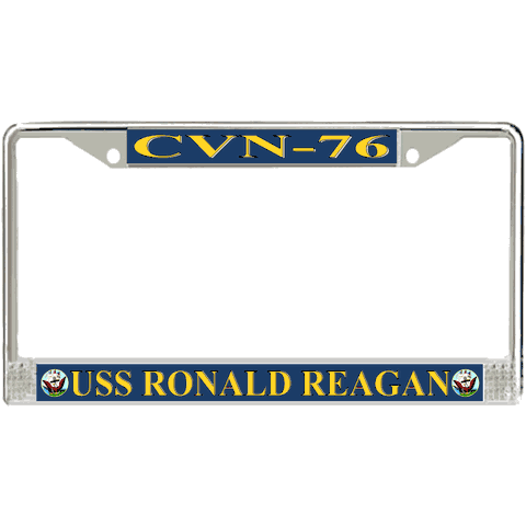 USS Ronald Reagan CVN-76 License Plate Frame|Custom Personalized ...