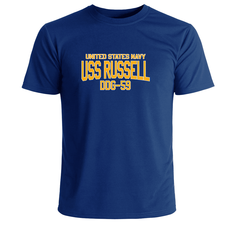 USS Russell DDG-59 T-Shirt - New US Navy Destroyer T-Shirts ...
