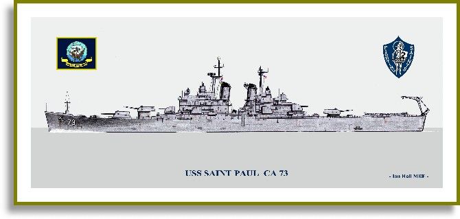 USS Saint Paul CA-73 Print - Cruisers S-Z - PriorService.com