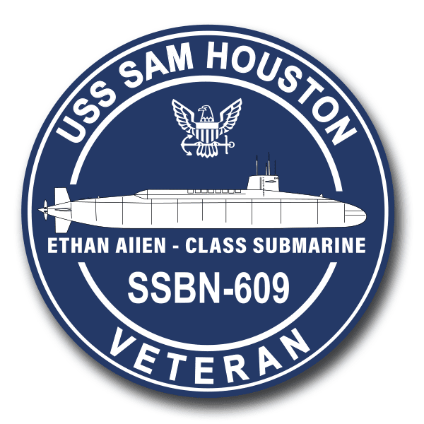 USS Sam Houston SSBN-609 Silhouette Veteran Decal - US Navy Submarine ...
