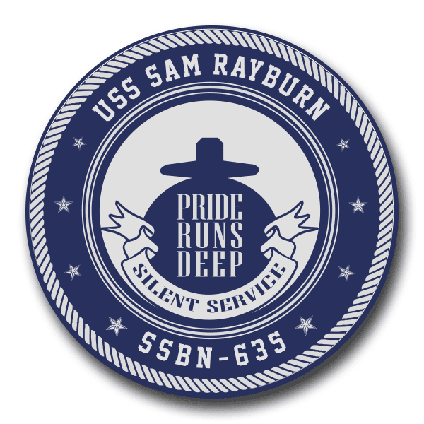 USS Sam Rayburn SSBN-635 Decal - US Navy Submarine Decals ...