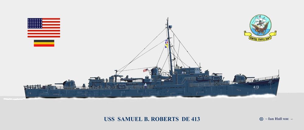 USS Samuel B. Roberts DE-413 Print - Destroyer Prints - PriorService.com