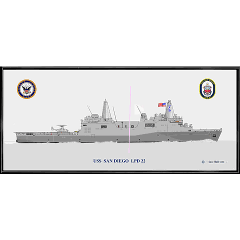 USS San Diego LPD-22 Print - Amphibious Prints - PriorService.com