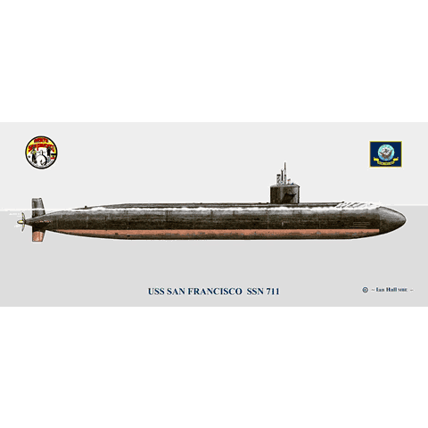 USS San Francisco SSN-711 Print - Submarines S-Z - PriorService.com