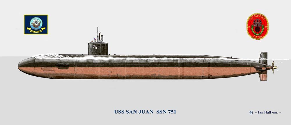 USS San Juan SSN 751 Print - Submarines A-F - PriorService.com