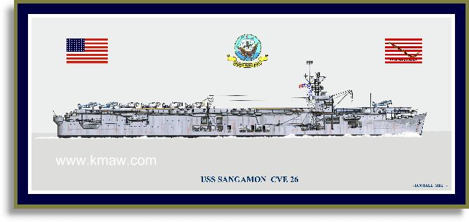 USS Sangamon CVE-26 Print - Aircraft Carriers S-Z - PriorService.com