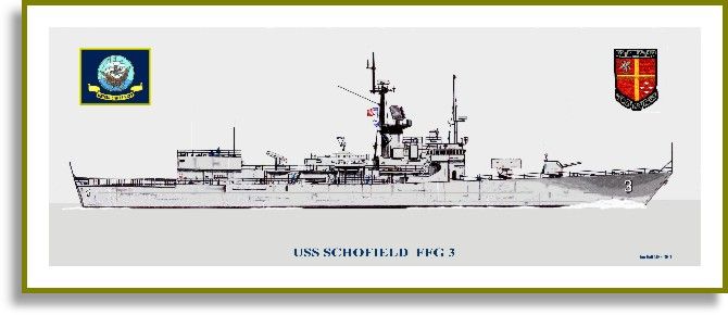 USS Schofield FFG-3 Print - Frigates S-Z - PriorService.com