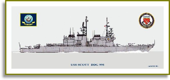 USS Scott DDG-995 Print - Destroyers S-T - PriorService.com