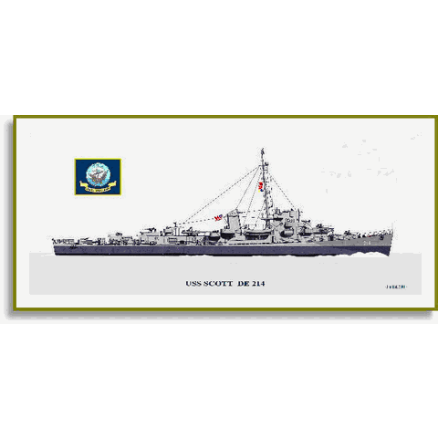 USS Scott DE-214 Print - Destroyers S-T - PriorService.com