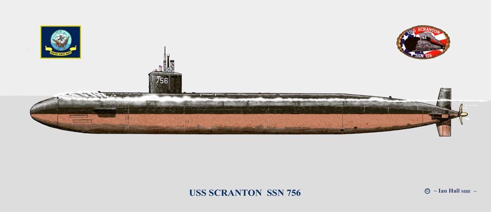 USS Scranton SSN-756 Print - Submarines A-F - PriorService.com