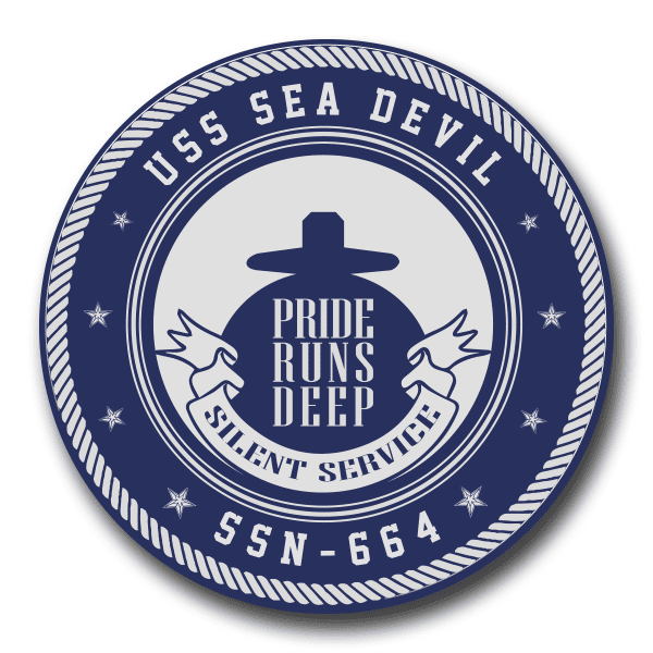 USS Sea Devil SSN-664 Decal - US Navy Submarine Decals - PriorService.com