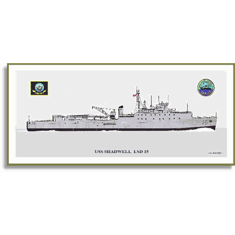 USS Shadwell LSD-15 Print - Amphibious S-Z - PriorService.com