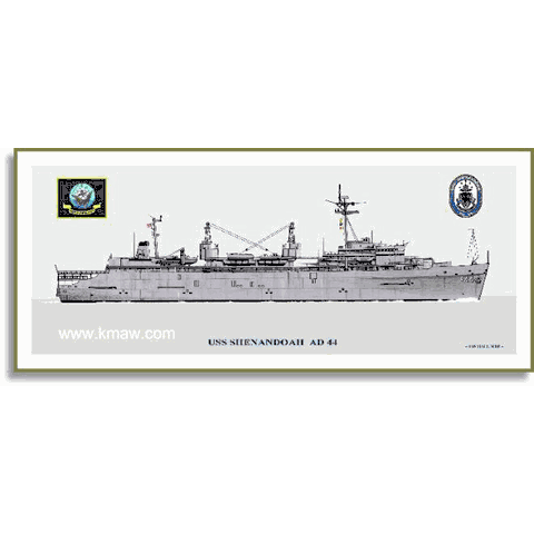 USS Shenandoah AD-44 Print - Other Ships S-T - PriorService.com