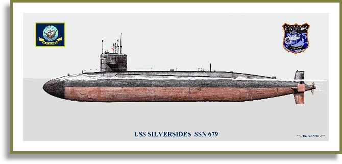 USS Silversides SSN-679 Print - Submarines S-Z - PriorService.com