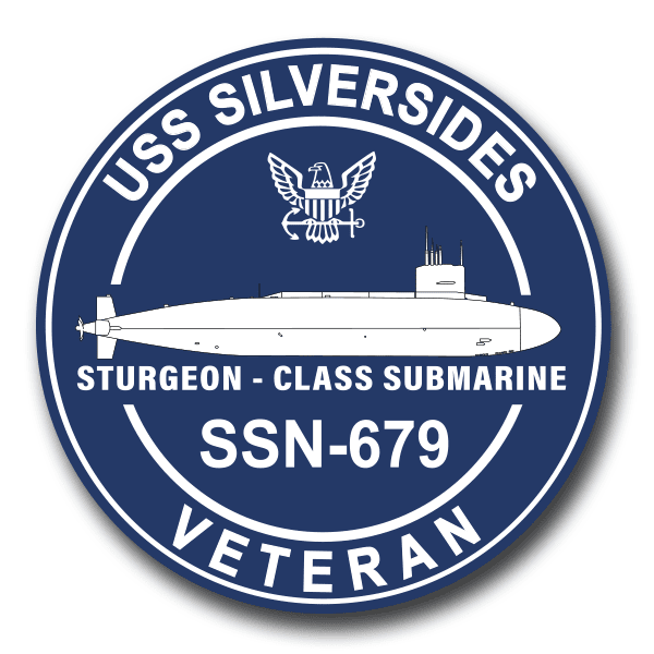 USS Silversides SSN-679 Silhouette Veteran Decal - US Navy Submarine ...