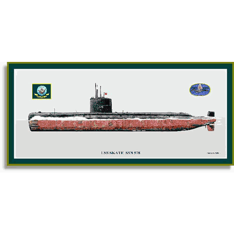 USS Skate SSN-578 Print - Submarines S-Z - PriorService.com