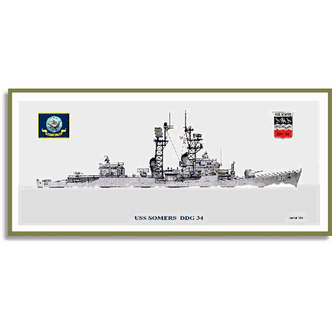USS Somers DDG-34 Print - Destroyers S-T - PriorService.com
