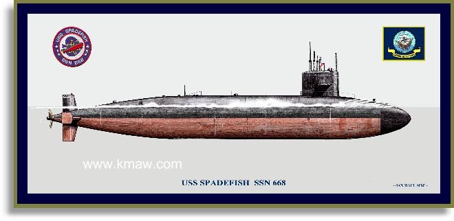 USS Spadefish SSN-668 Print - Submarines S-Z - PriorService.com