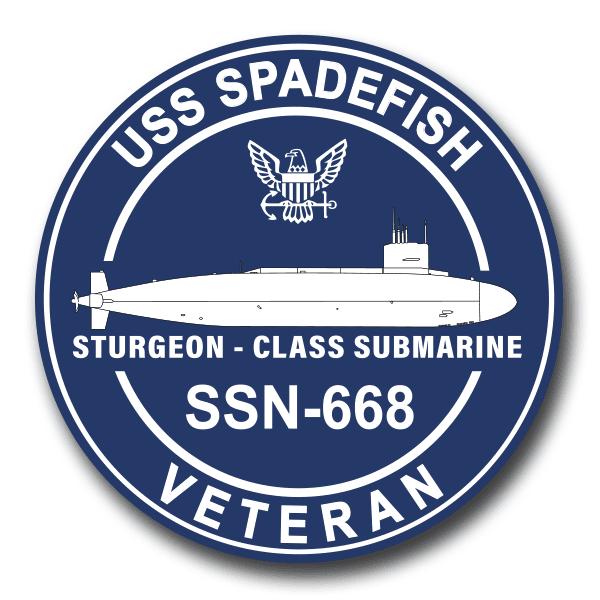 USS Spadefish SSN-668 Silhouette Veteran Decal - US Navy Submarine ...