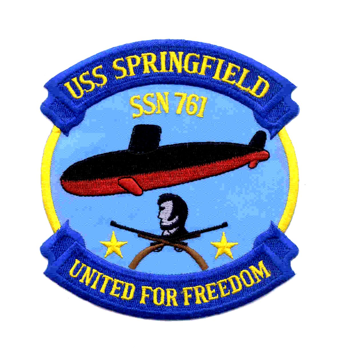 USS Springfield SSN-761 Patch - Submarines 750-799 - PriorService.com