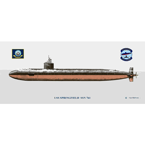 USS Springfield SSN-761 Print - Submarines S-Z - PriorService.com