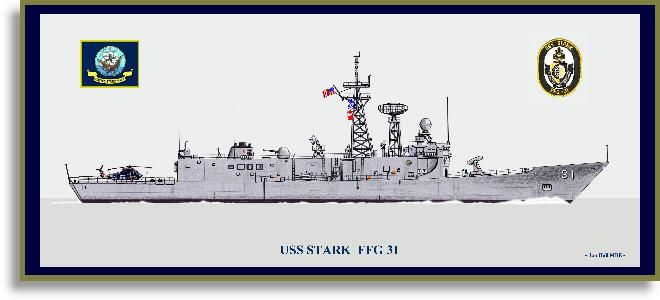 USS Stark FFG-31 Print - USS Stark FFG-31 - PriorService.com