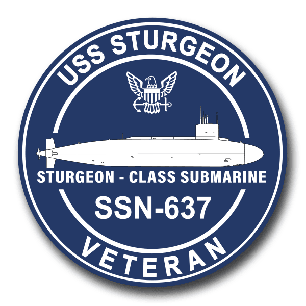 USS Sturgeon SSN-637 Silhouette Veteran Decal - US Navy Submarine ...