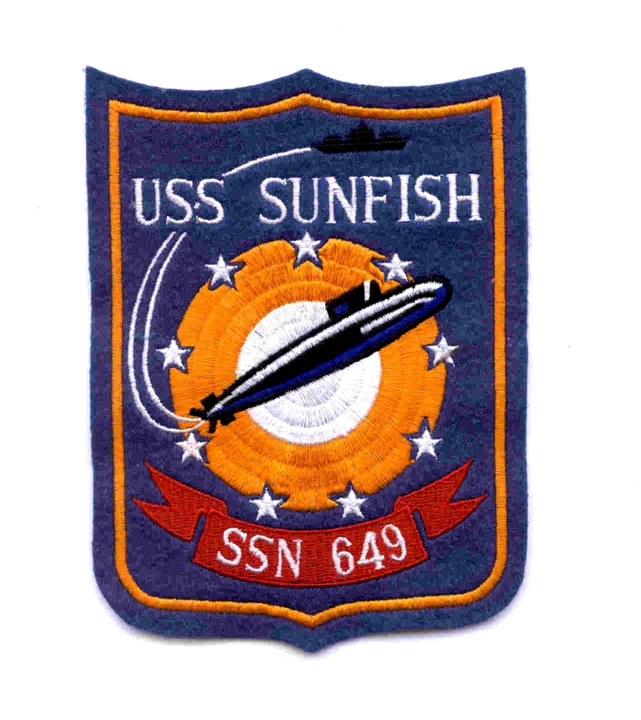 USS Sunfish SSN-649 Patch - Submarines 600-699 - PriorService.com