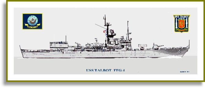 USS Talbot FFG-4 Print - Frigates S-Z - PriorService.com