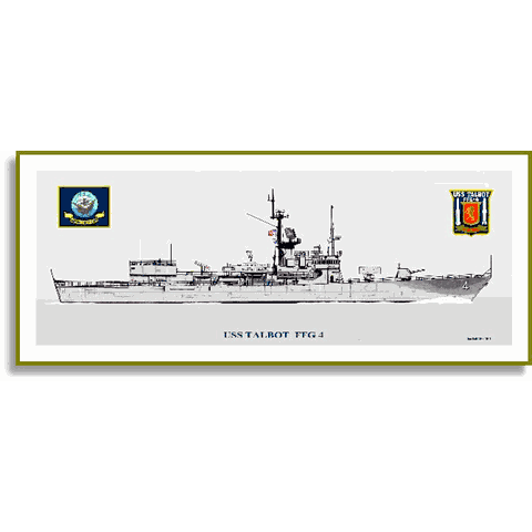 USS Talbot FFG-4 Print - Frigates S-Z - PriorService.com