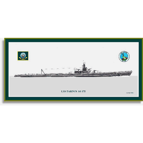 USS Tarpon SS-175 Print - Submarines S-Z - PriorService.com