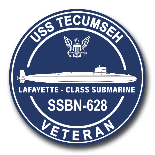 USS Tecumseh SSBN-628 Silhouette Veteran Decal - US Navy Submarine ...