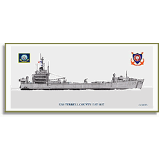 USS General William Mitchell T-AP-114 Ship Print - New Ship Prints ...
