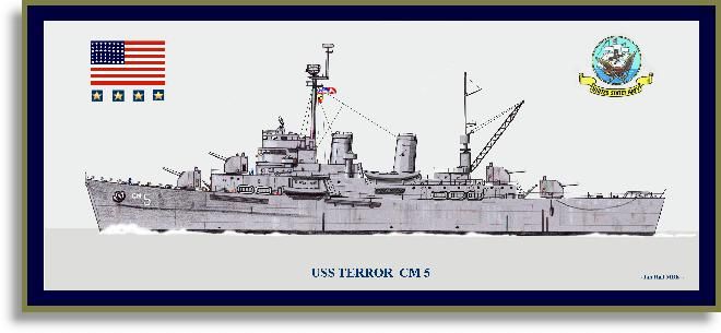 USS Terror CM 5 Print - Other Ships S-T - PriorService.com