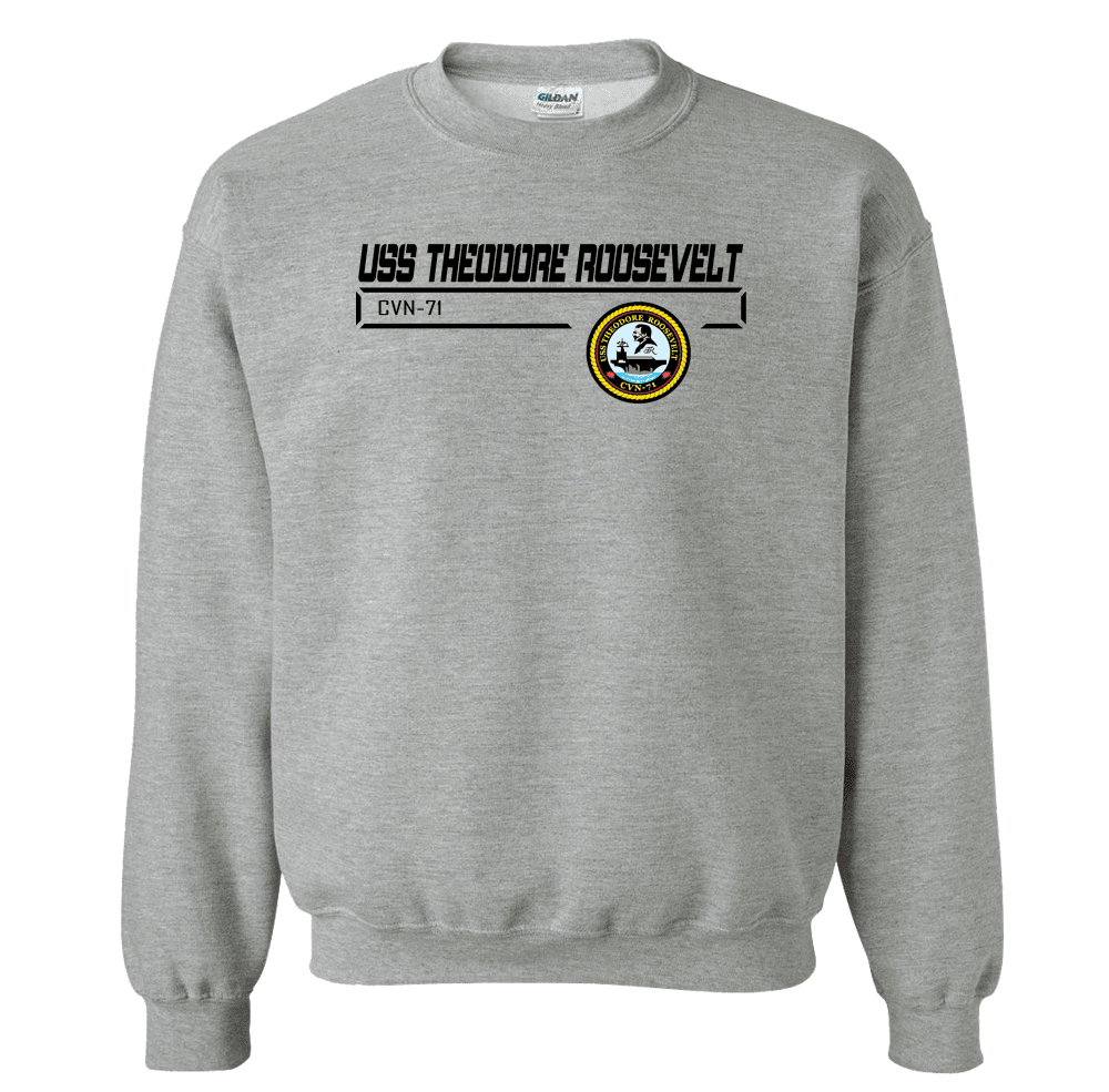 USS Theodore Roosevelt CVN-71 Crest Sweatshirt - New US Navy Aircraft ...